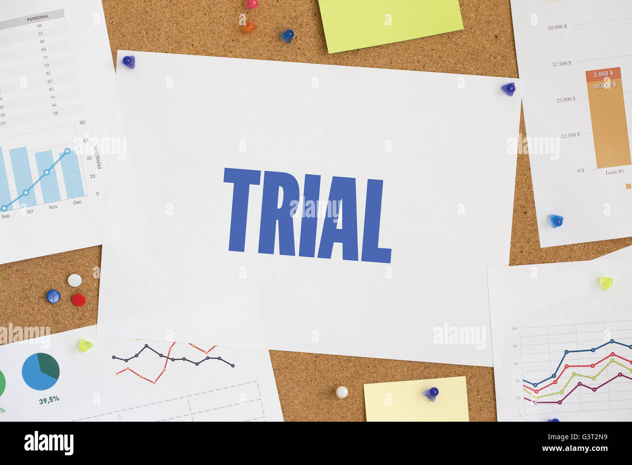 Charts and Graphs Showing the Results with TRIAL word written paper on ...