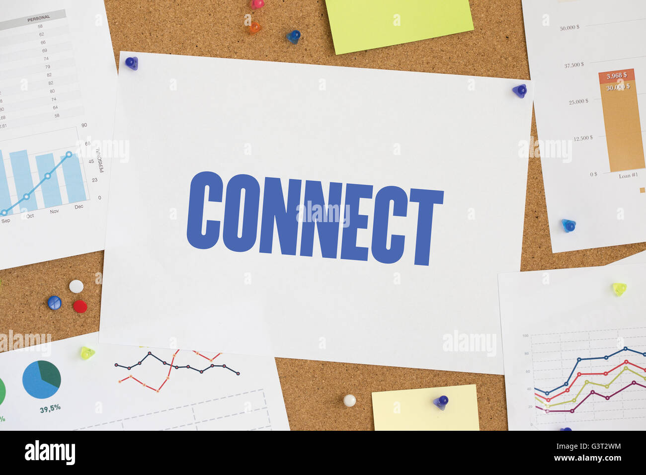 Charts and Graphs Showing the Results with CONNECT word written paper ...
