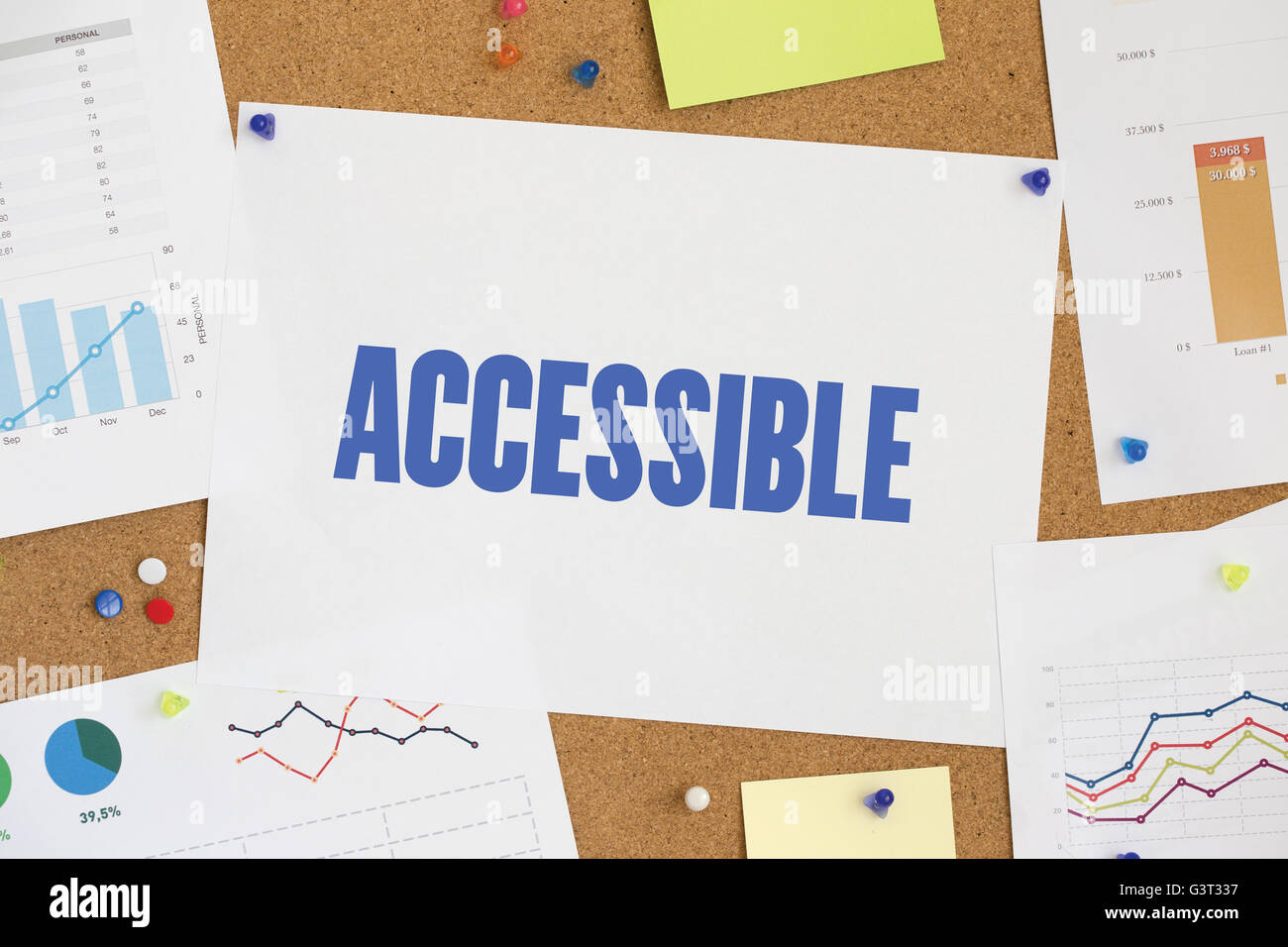 Charts and Graphs Showing the Results with ACCESSIBLE word written ...