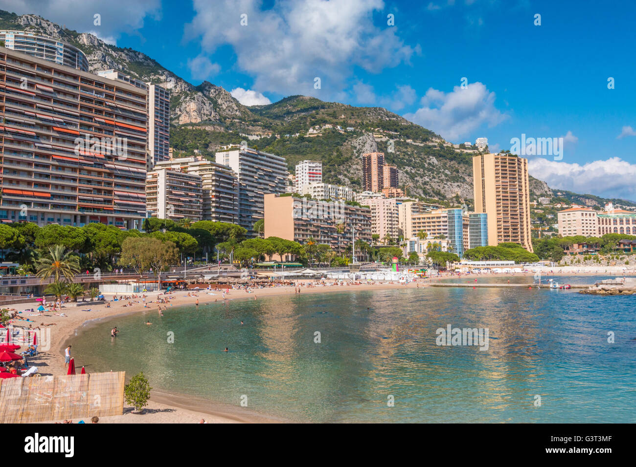 Beach in Monaco Stock Photo - Alamy