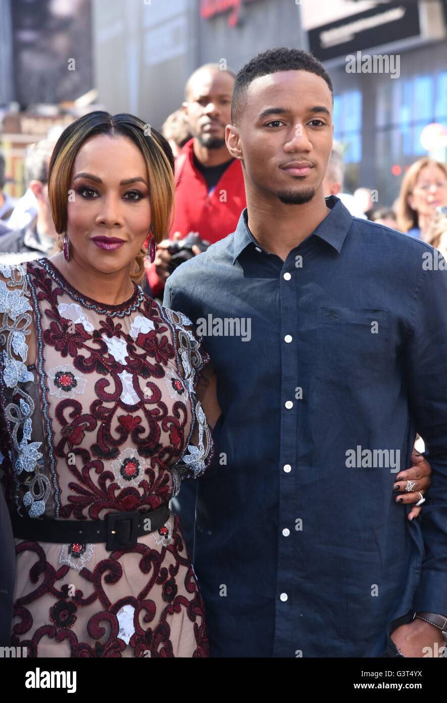 New York, NY, USA. 14th June, 2016. Vivica A. Fox, Jessie T. Usher at a ...
