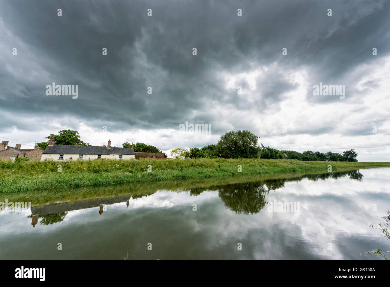 The New Bedford River, Sutton Gault, Cambridgeshire UK 14th June 2016 ...