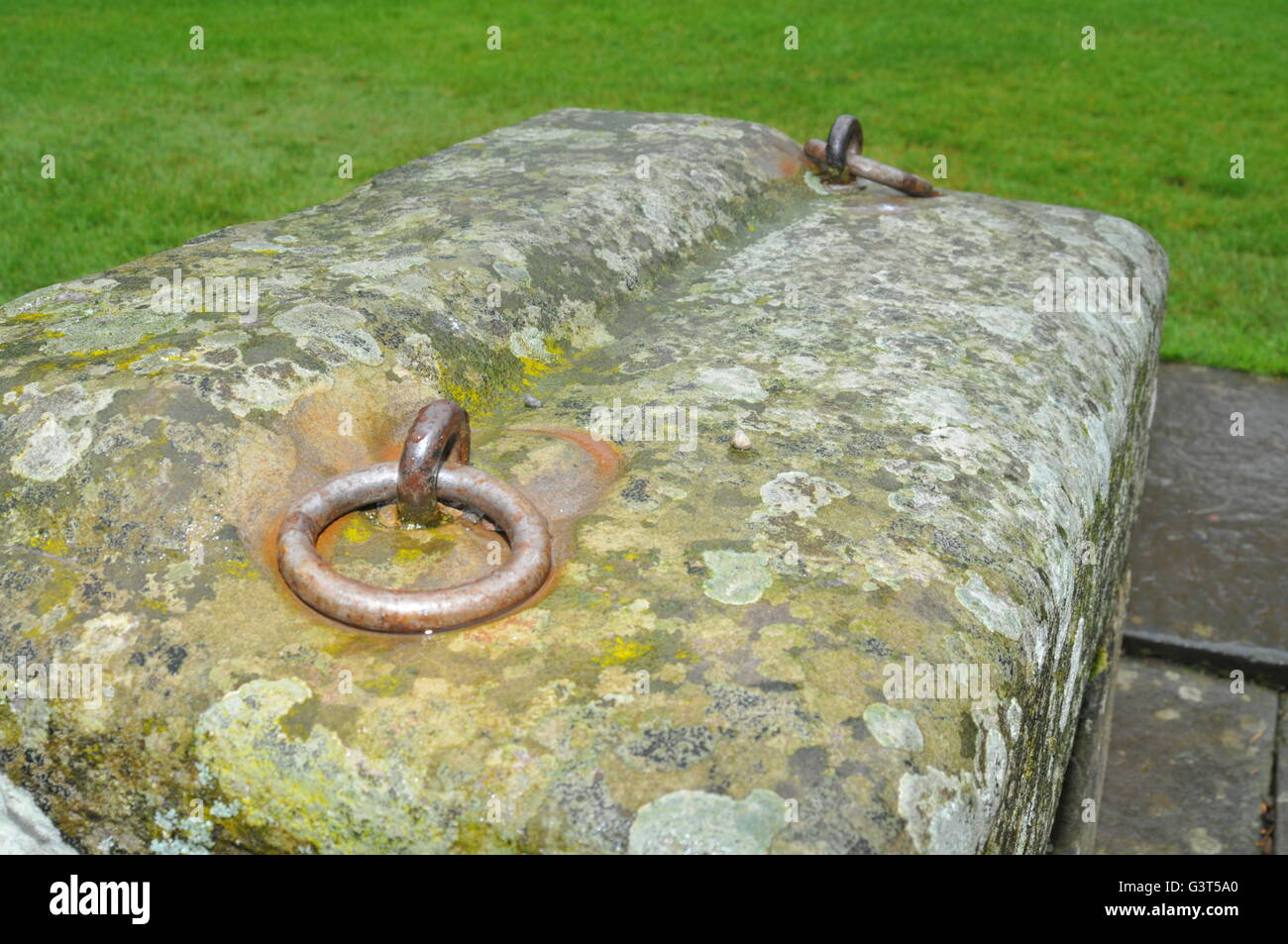 Scotland, UK. 14th June, 2016. The stone of Scone is a replica of the ...