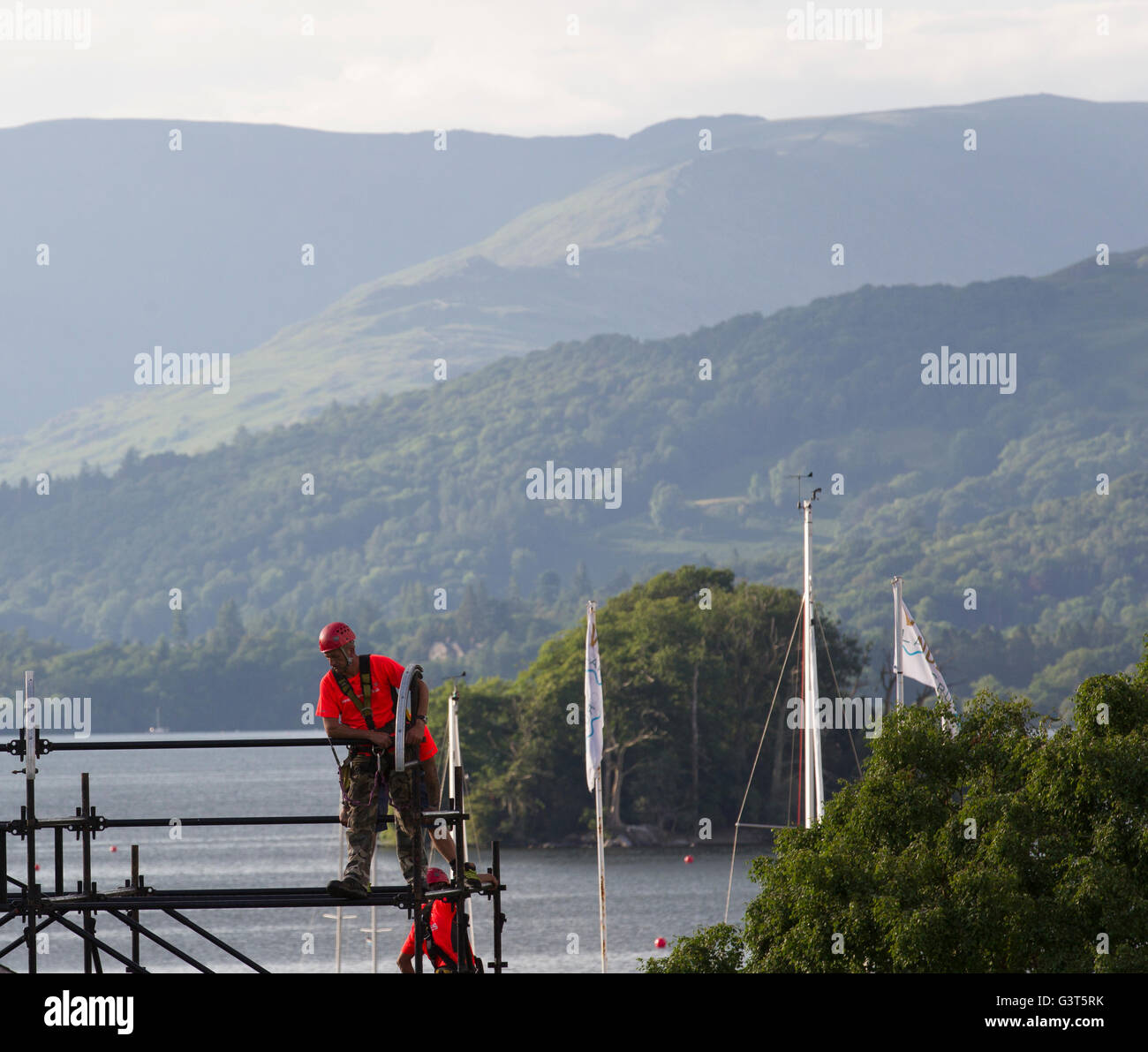 Windermere, Cumbria, UK. 14th June, 2016.Charity gig the Glebe on the ...