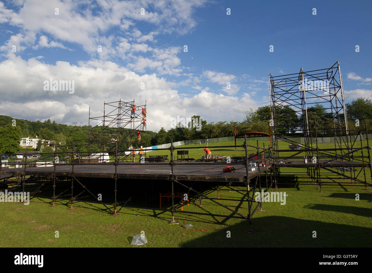 Windermere, Cumbria, UK. 14th June, 2016.Charity gig the Glebe on the ...