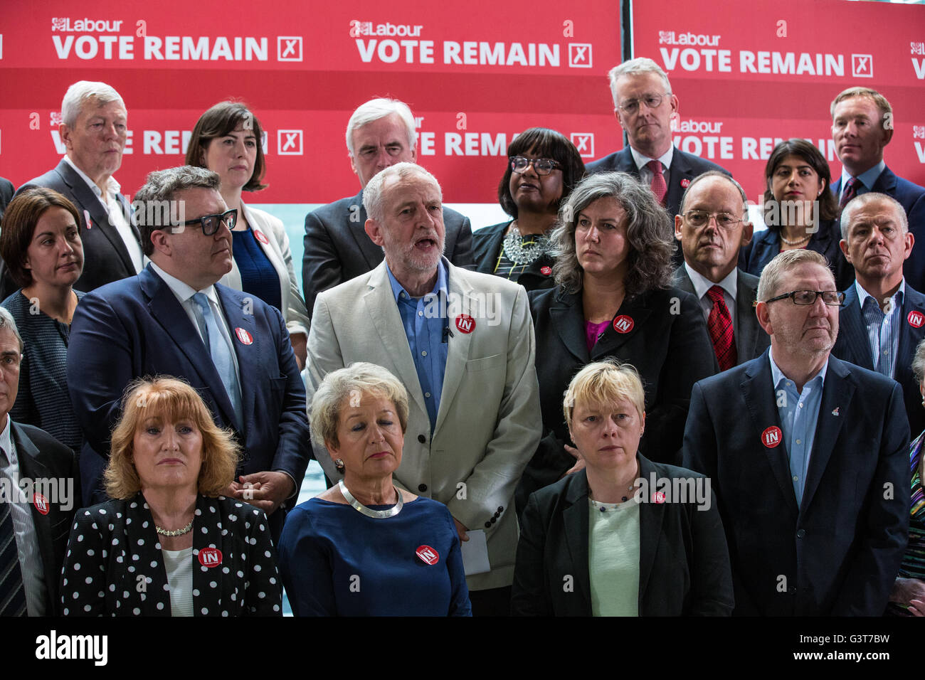 London, UK. 14th June, 2016. Jeremy Corbyn, Leader of the Labour Party ...