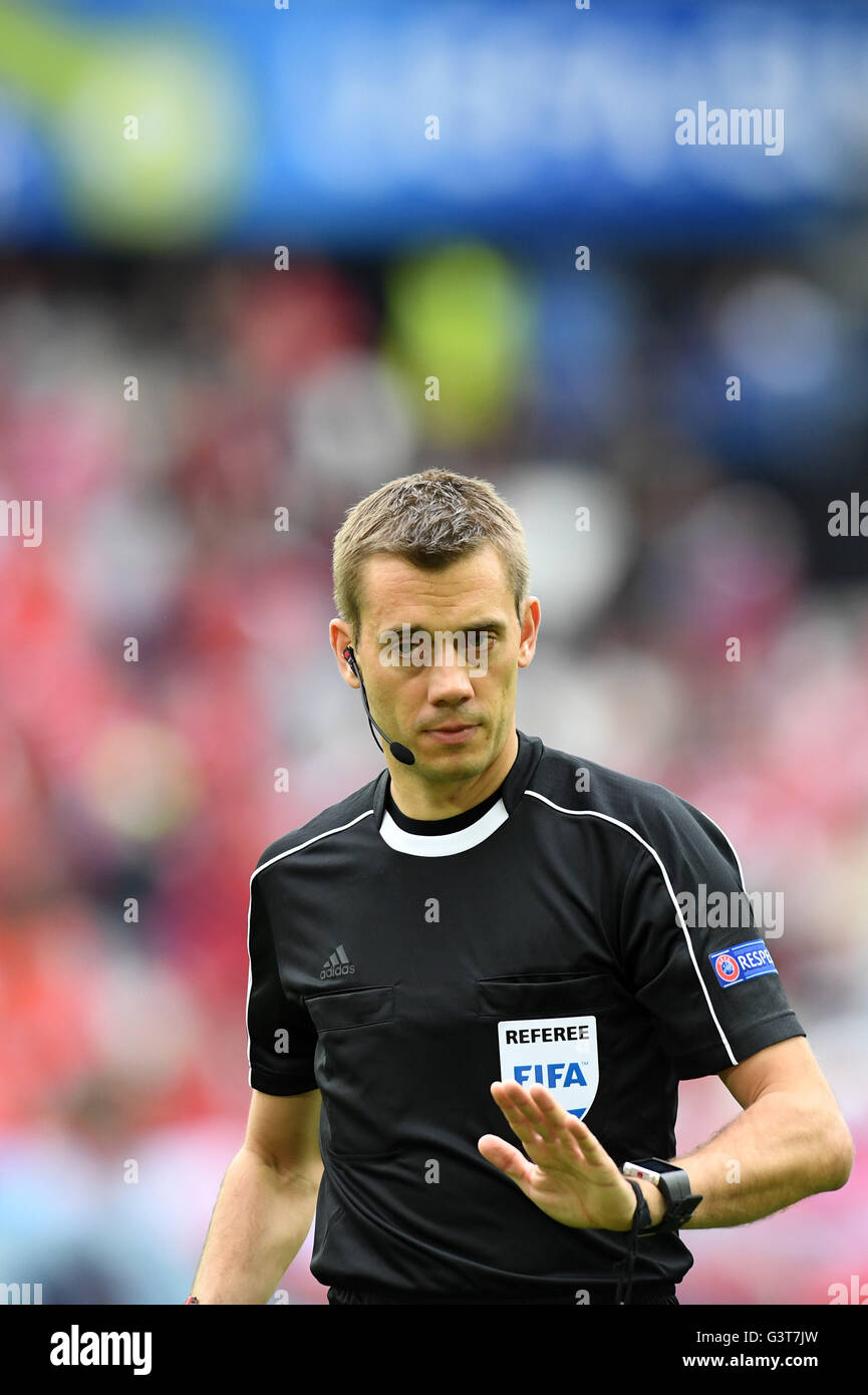 Clement Turpin (Referee) ; June 14, 2016 - Football : Uefa Euro France ...