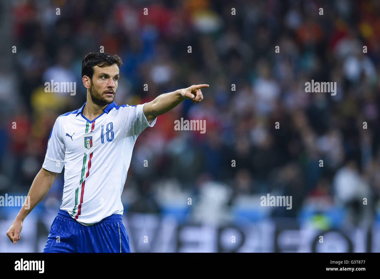 Marco Parolo (Italy) ; June 13, 2016 - Football : Uefa Euro France 2016 ...
