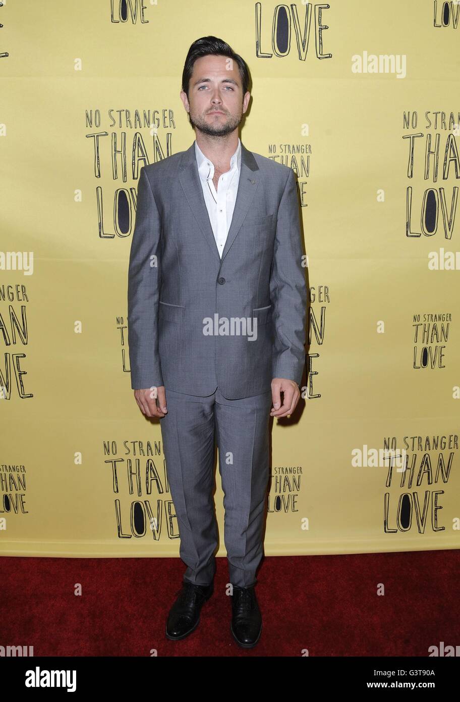 Los Angeles, CA, USA. 14th June, 2016. Justin Chatwin at arrivals for ...