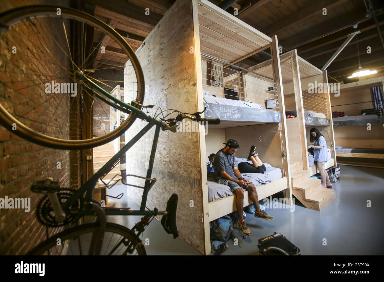 Los Angeles, California, USA. 17th May, 2016. Guests at Pod Share in ...