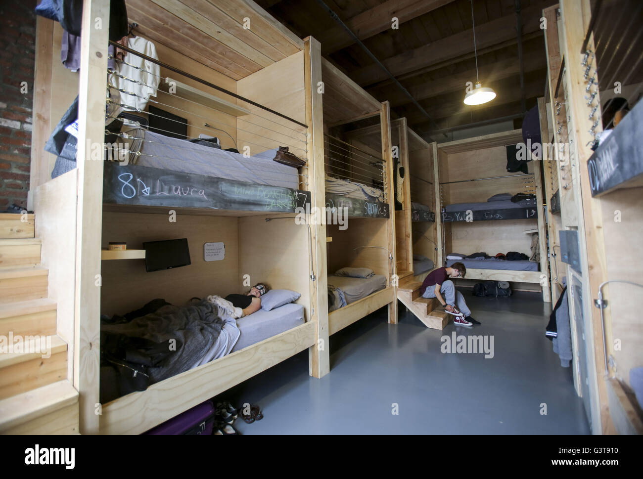 Los Angeles, California, USA. 17th May, 2016. Guests at Pod Share in ...