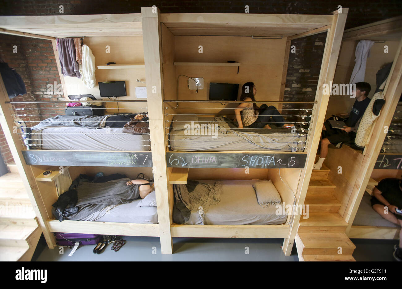 Los Angeles, California, USA. 17th May, 2016. Guests at Pod Share in ...