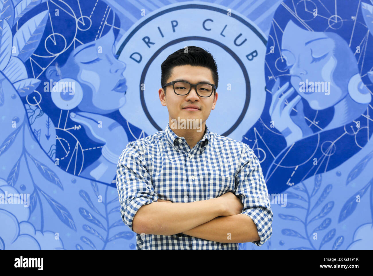 Los Angeles, California, USA. 17th May, 2016. Mike Zhang, founder of Drip Club. © Ringo Chiu ...