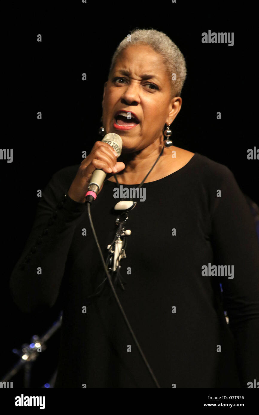 New York, New York, USA. 14th June, 2016. Jazz vocalist RENE MARIE ...