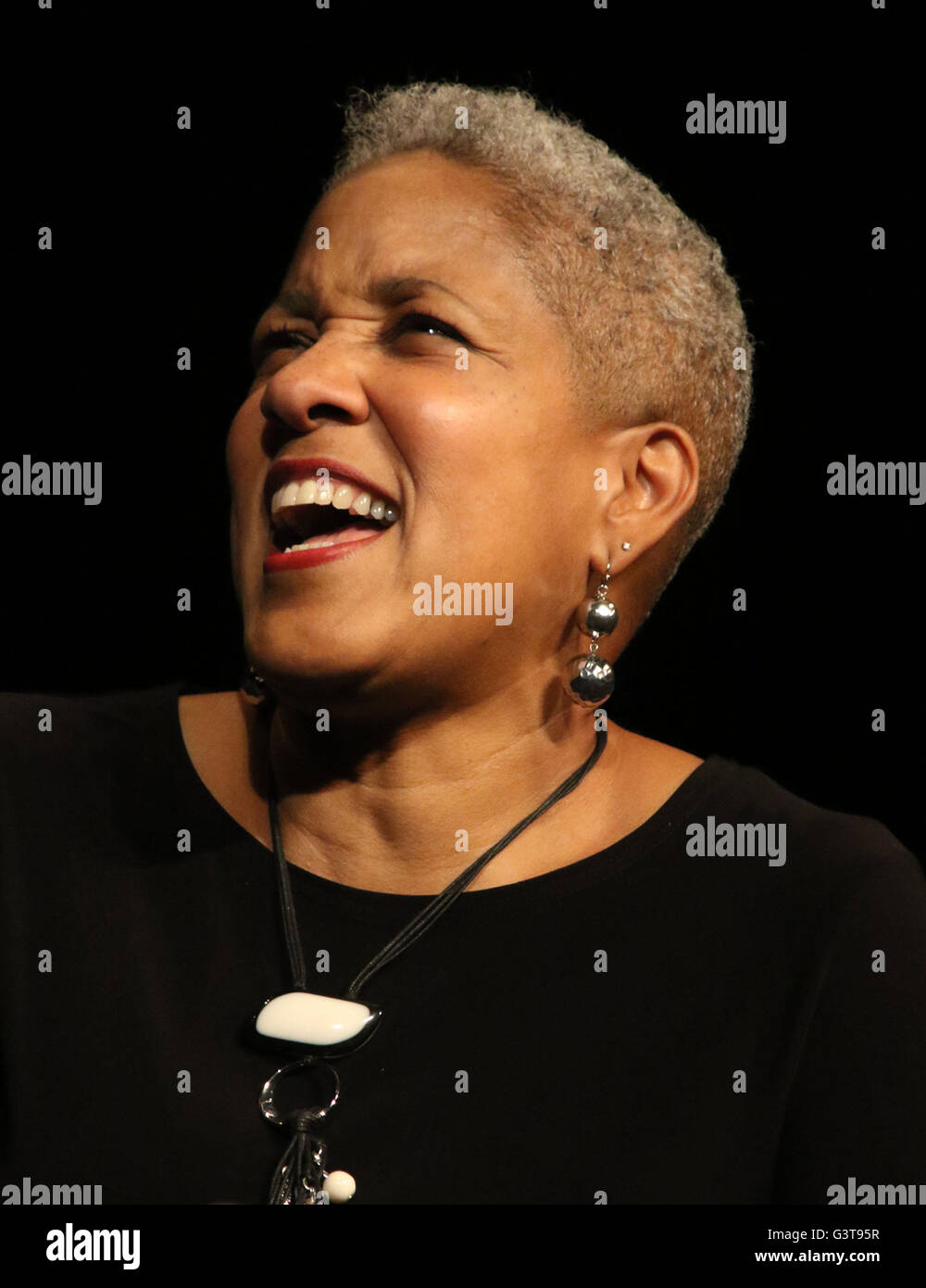 New York, New York, USA. 14th June, 2016. Jazz vocalist RENE MARIE ...