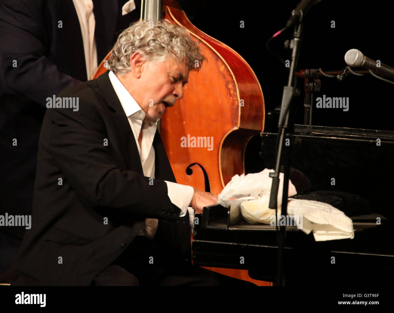 New York, New York, USA. 14th June, 2016. Musician MONTY ALEXANDER ...