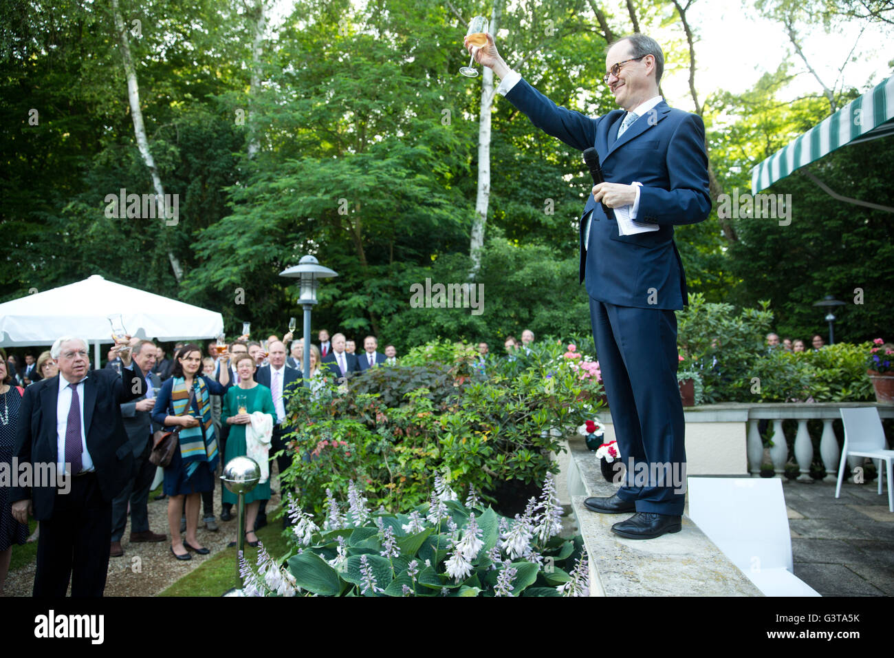 Berlin, Germany. 14th June, 2016. British ambassador Sebastian Wood ...