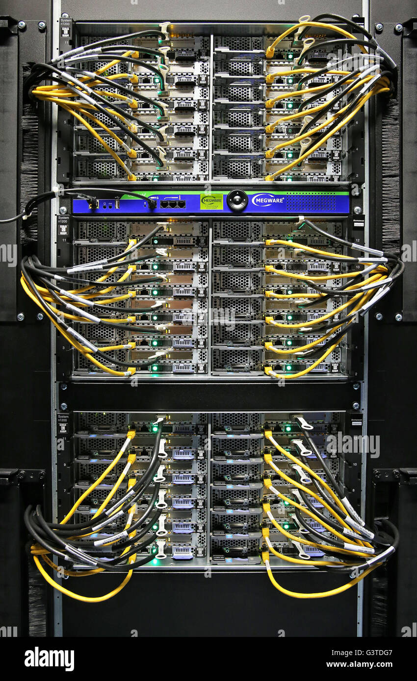 A unit of the new ew high performance computer 'Janus' at Martin Luther ...