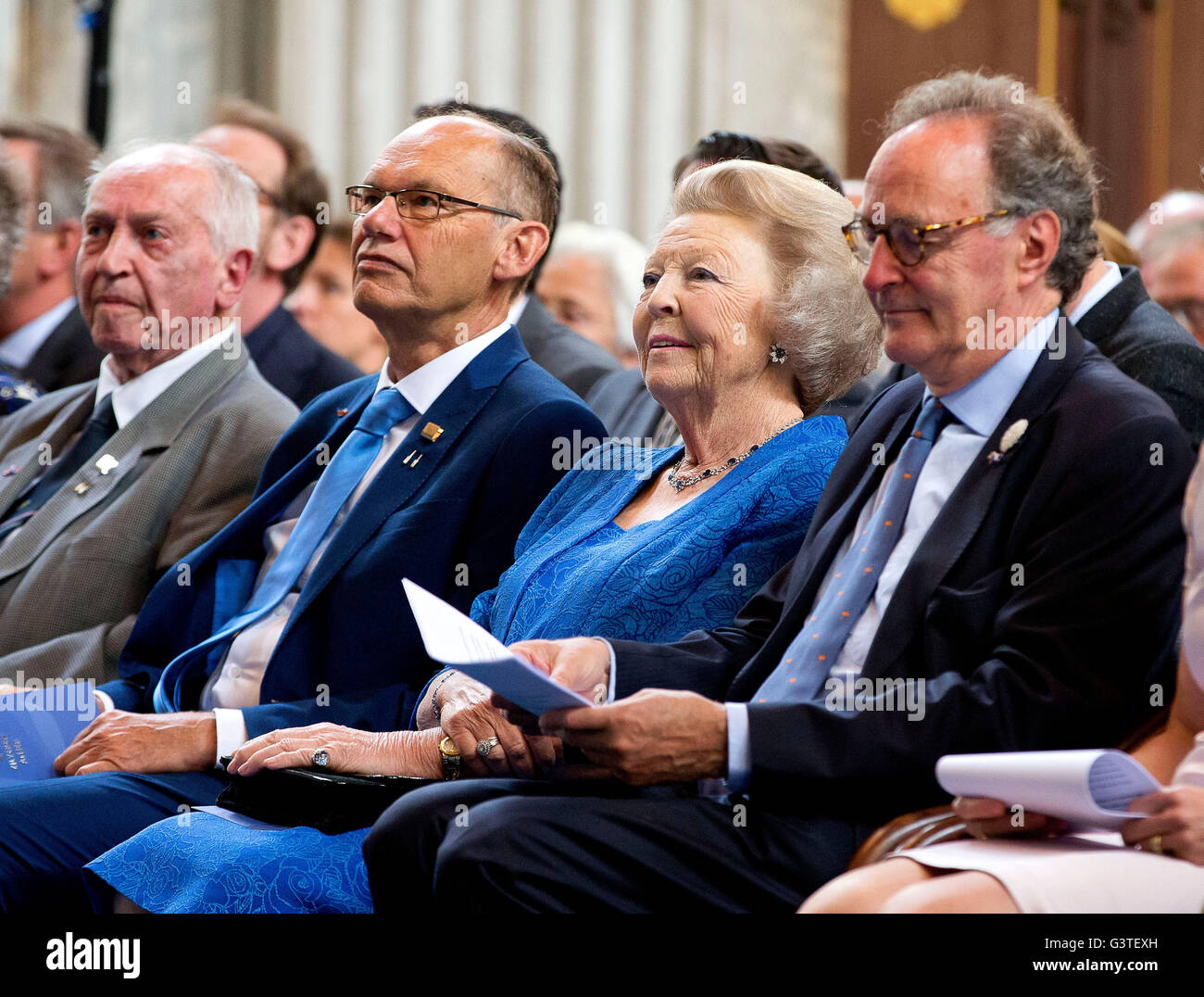 Dutch Princess Beatrix attends the ceremony for the Silver Carnation ...