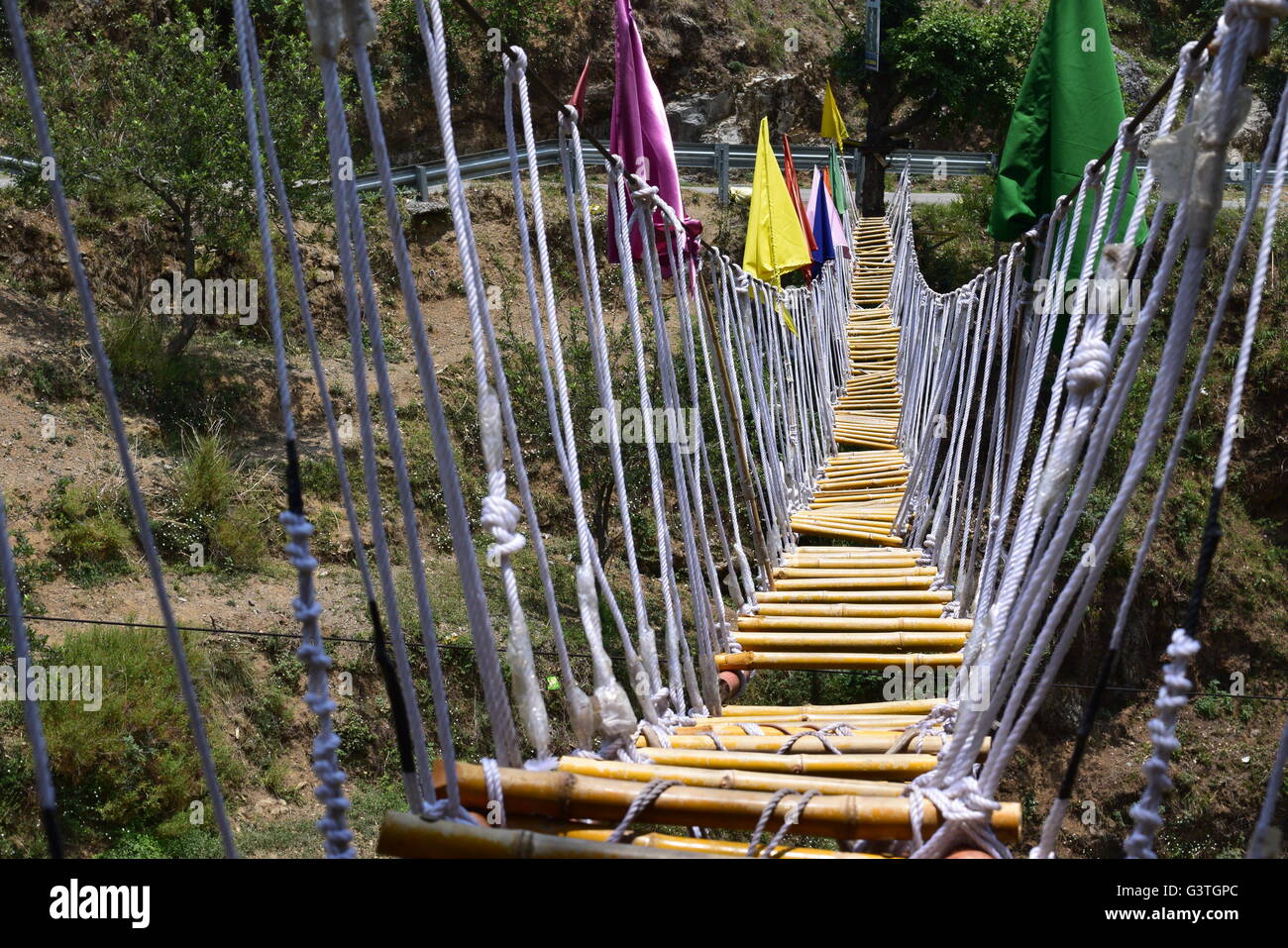 bridge, wooden bridge, man made bridge Stock Photo - Alamy