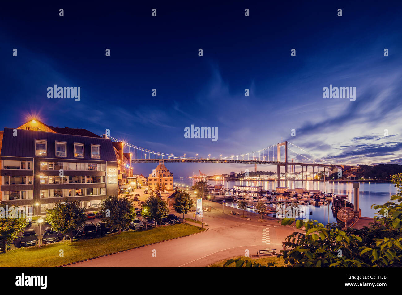 Illuminated alvsborg bridge hi-res stock photography and images - Alamy