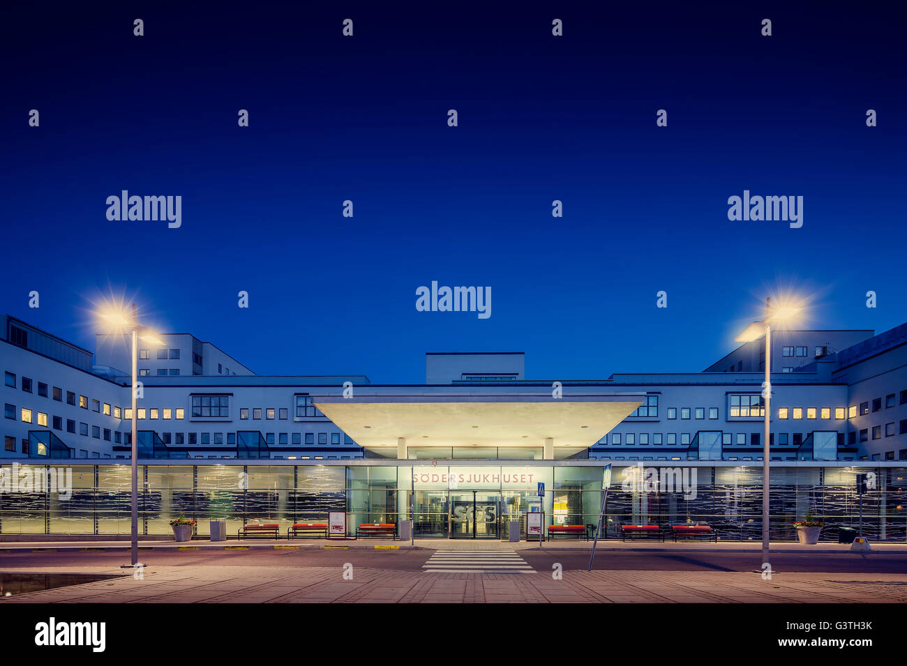 Hospital Exterior Night