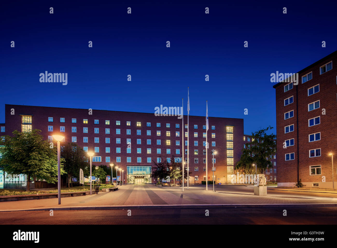 Hospital Exterior Night