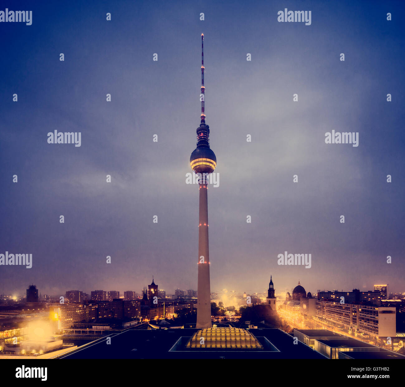 Elevated View Of The Television Tower High Resolution Stock Photography ...