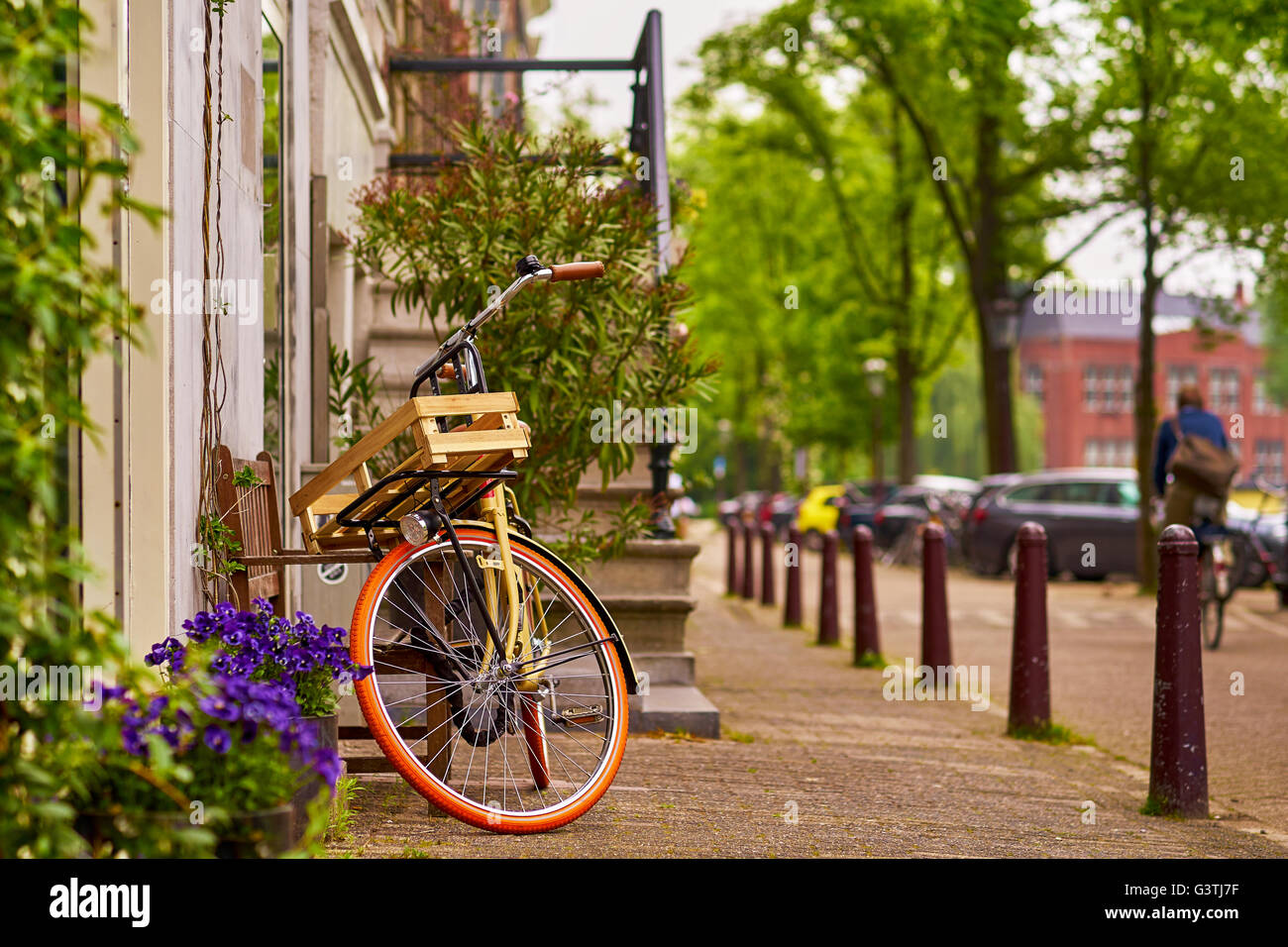 Vintage Bike. Amsterdam Main Transportation System Stock Photo - Alamy