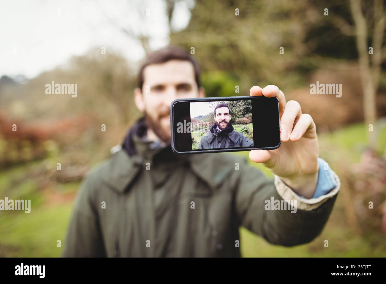 Stylish man taking selfie hi-res stock photography and images - Alamy