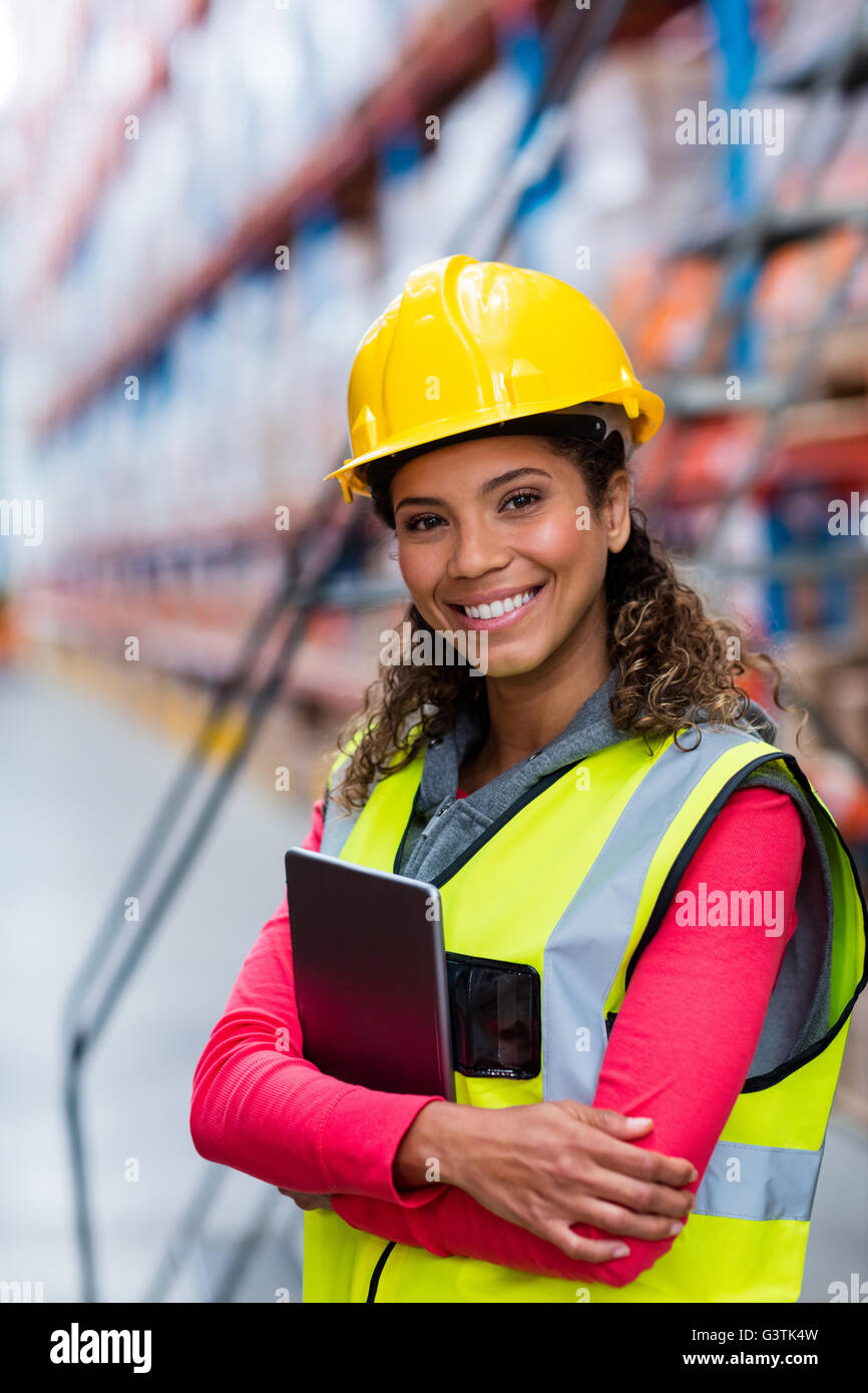 Portrait of woman worker Stock Photo - Alamy