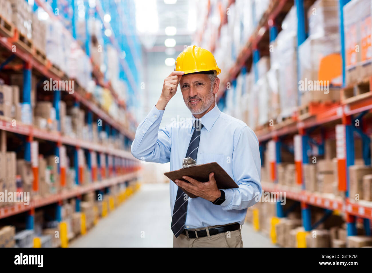 Portrait of manager worker Stock Photo - Alamy