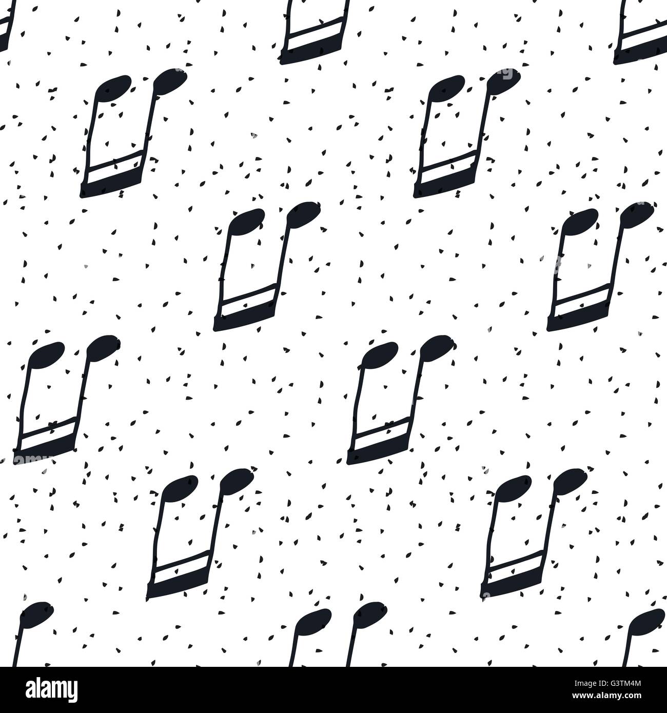 Seamless pattern with music notes Stock Vector Image & Art - Alamy