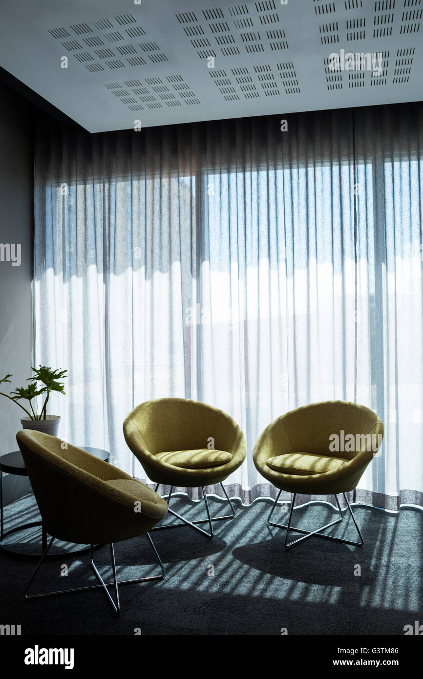 Facing view of chairs Stock Photo - Alamy