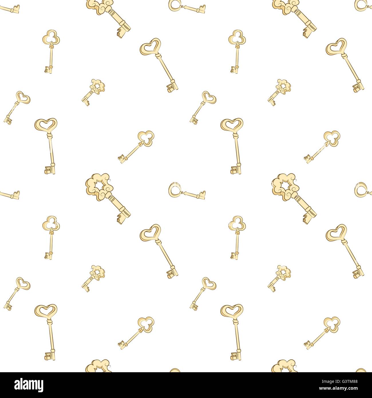 Seamless keys pattern Stock Vector Image & Art - Alamy