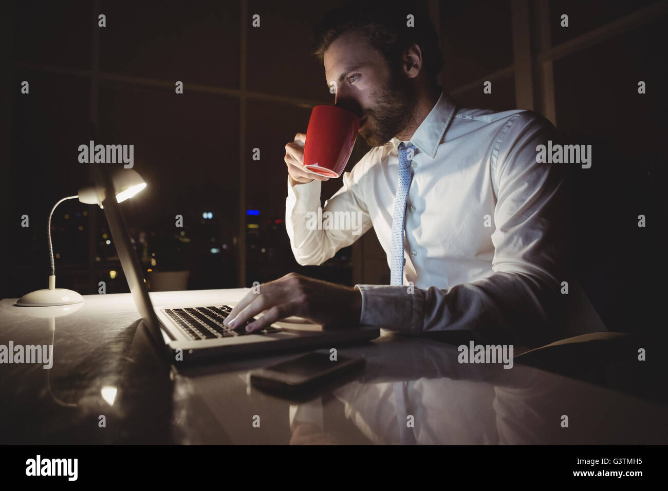 Night coffee hi-res stock photography and images - Alamy