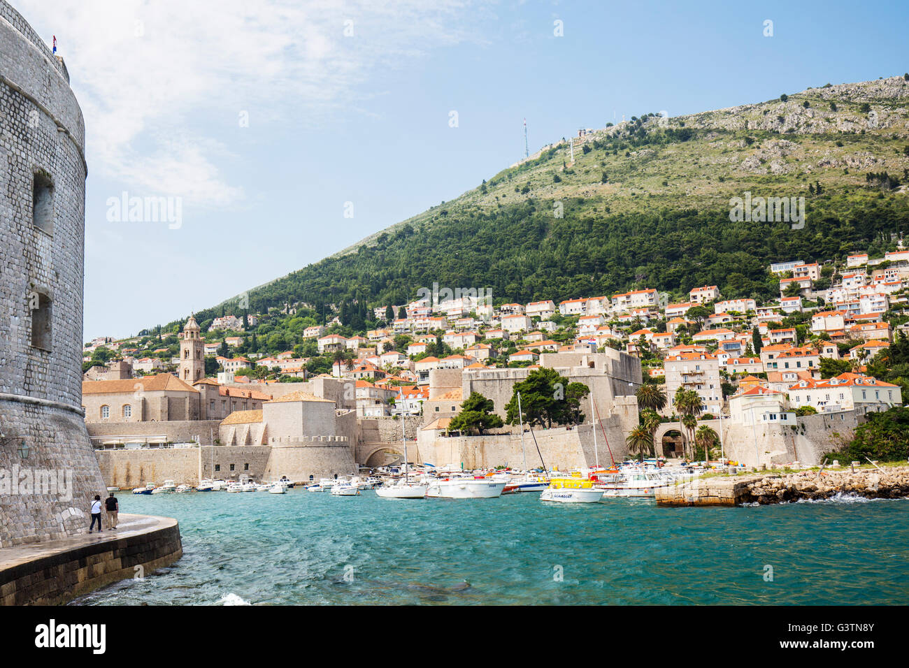 The harbor in Grad, Dubrovnik, Croatia Stock Photo - Alamy