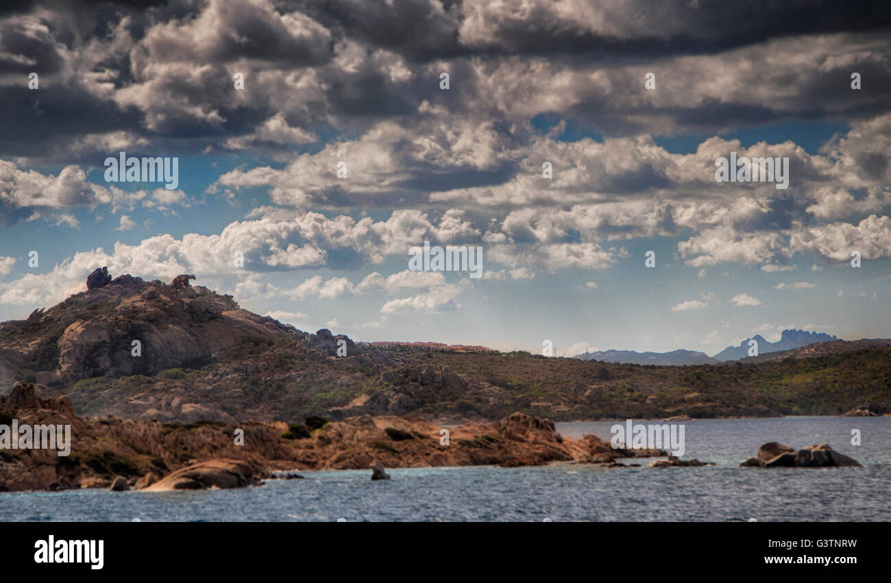 Capo D'orso Palau Sardinia Italy. View of the Bear rock. East of the ...