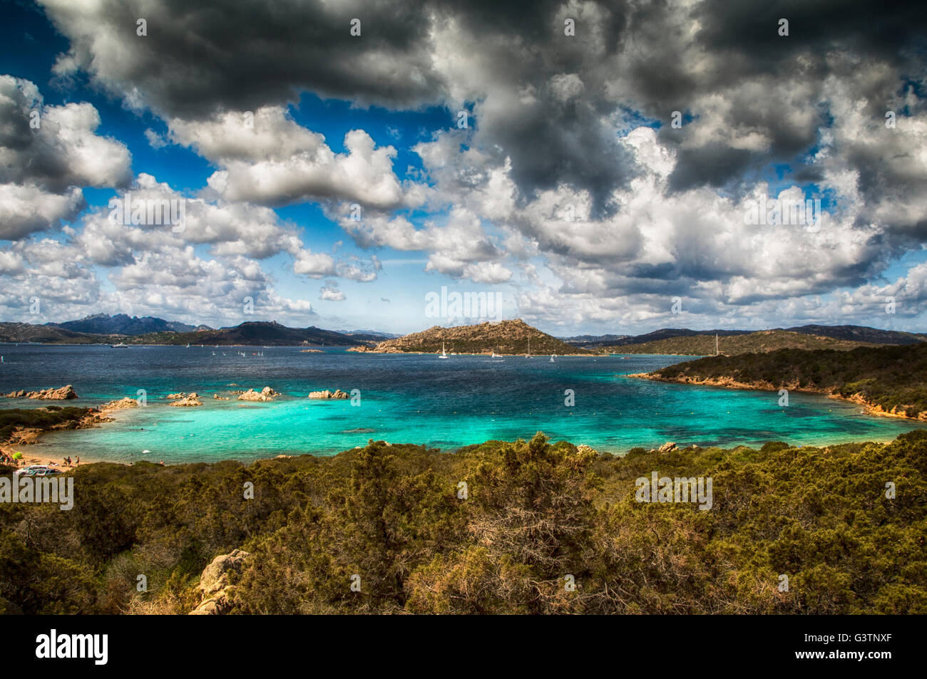 Sardinia landscape caprera sea Stock Photo - Alamy