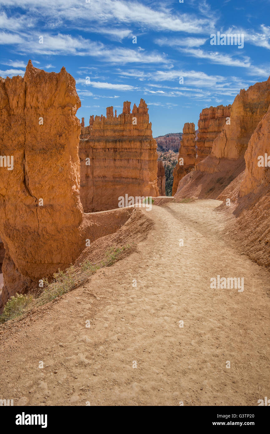 Navajo loop trail in Bryce Canyon National Park, Utah, America Stock ...