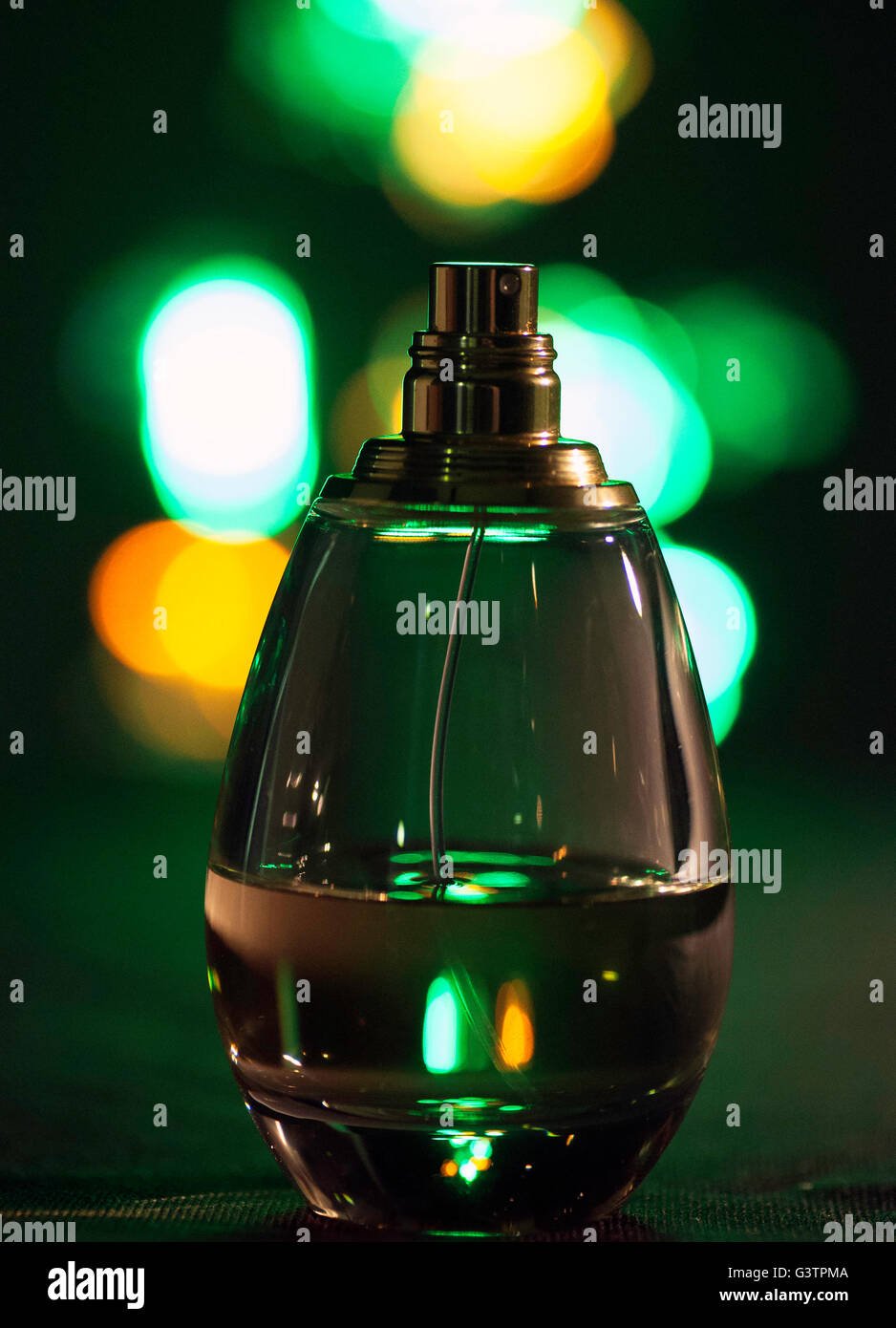 This is close up of a perfume bottle using bokeh effects Stock Photo ...