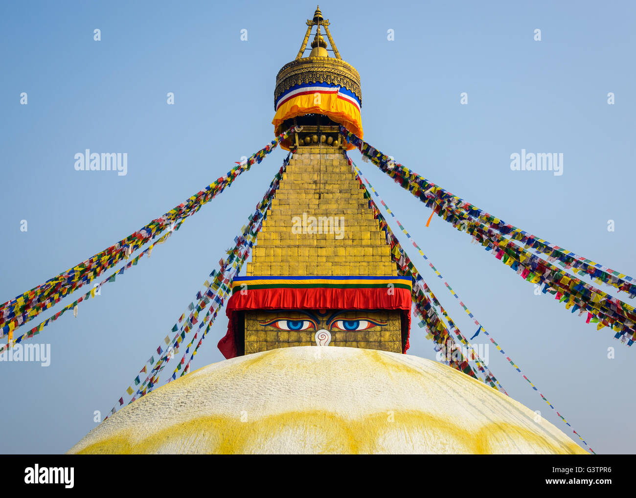 Boudhanath stupa in Kathmandu, Nepal Stock Photo - Alamy