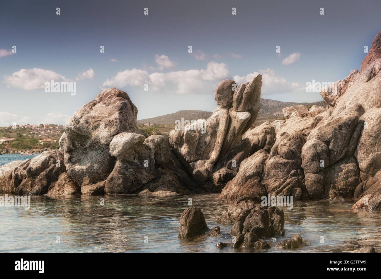 Sardinia italy rock sleeping Stock Photo - Alamy