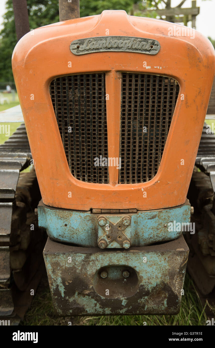 Front of Lamborghini Crawler Tractor Stock Photo - Alamy