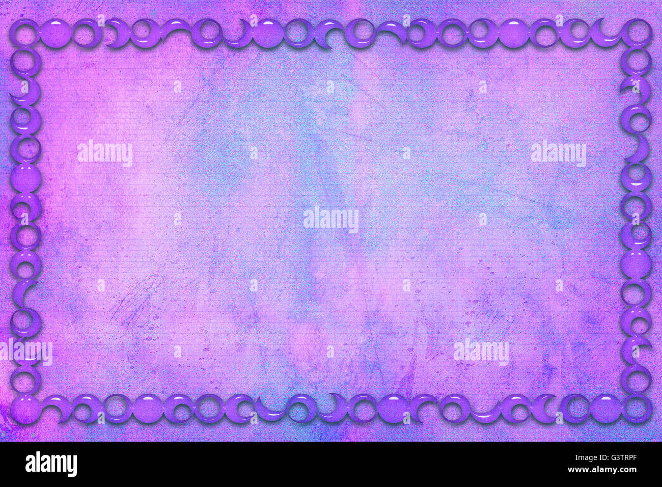 A modern decorative violet glass frame with a textured background ...