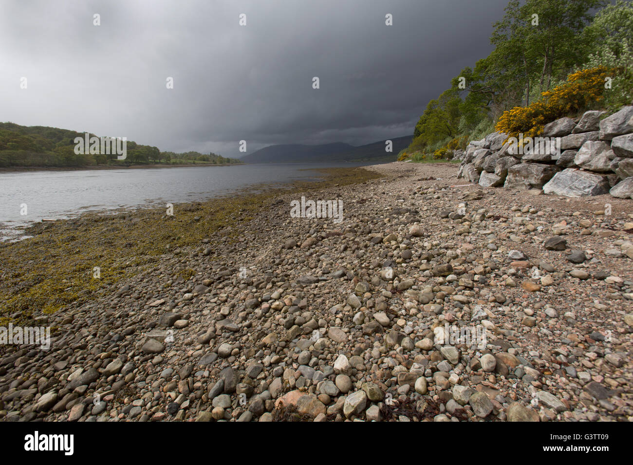 Loch Eil, Scotland. Picturesque overcast view of Loch Eil Stock Photo ...