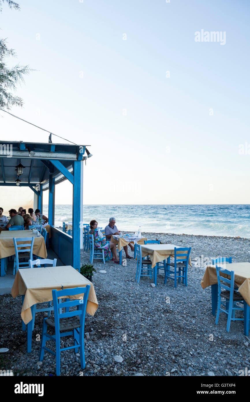 Taverna on Samos island Stock Photo - Alamy