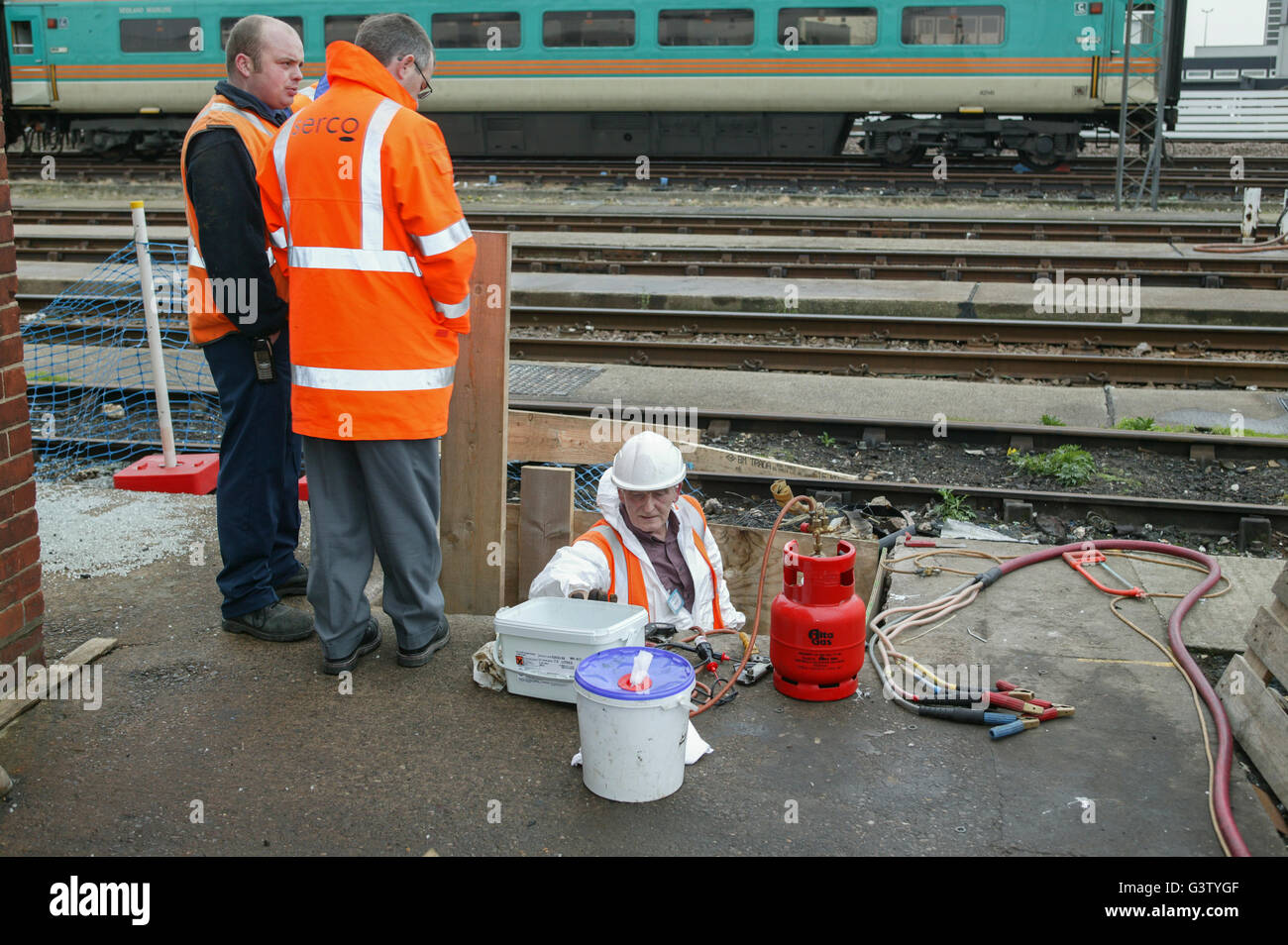 Railroad track maintenance hi-res stock photography and images - Alamy