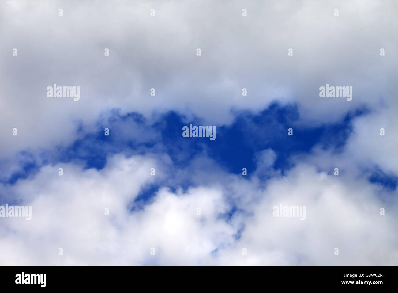 Blue sky with clouds in nice sun day. Natural background Stock Photo ...
