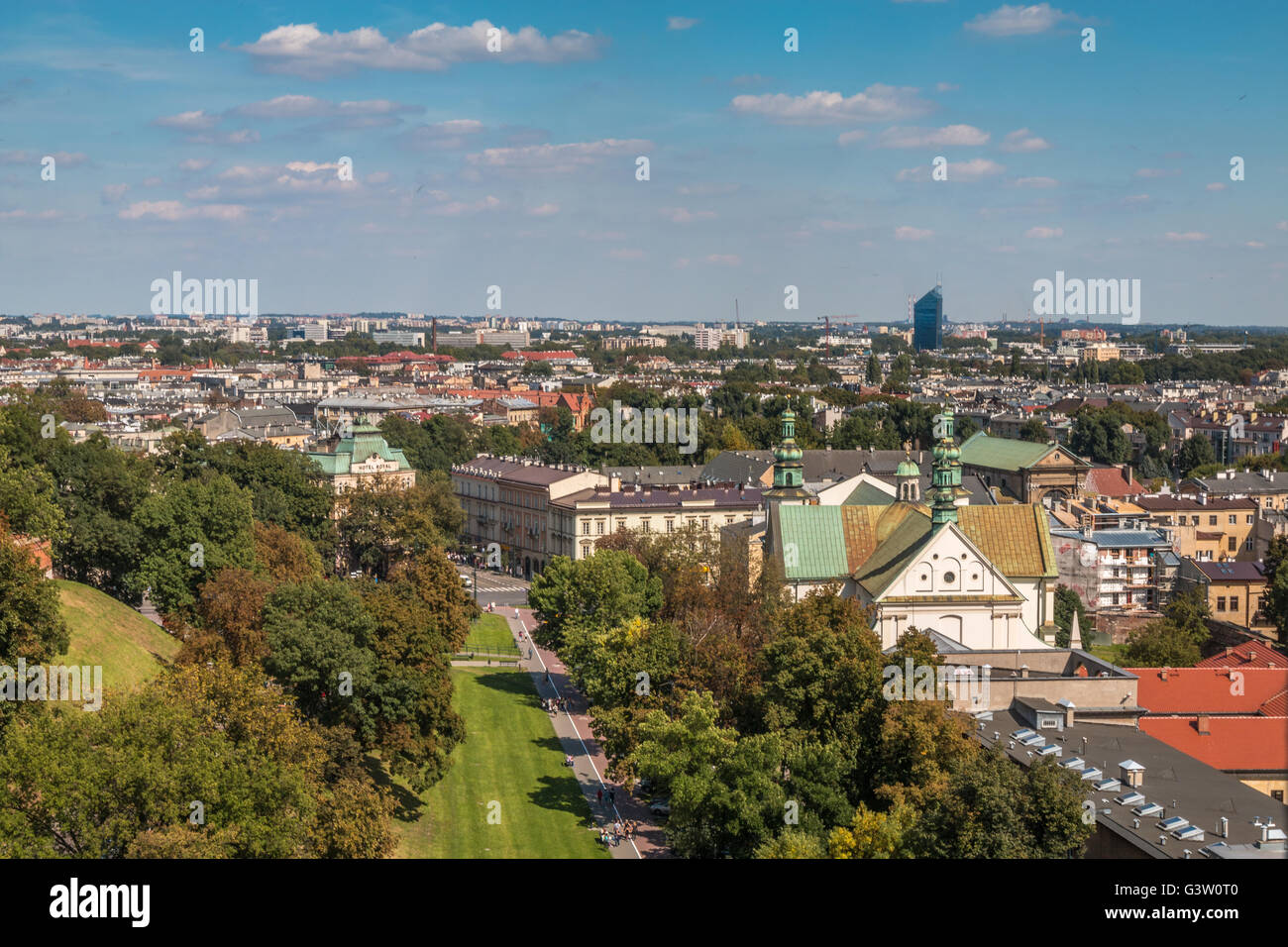 Krakow aerial view hi-res stock photography and images - Alamy